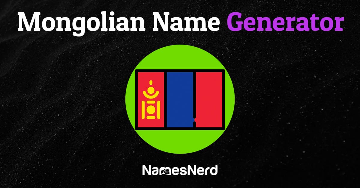 Mongolian Name Generator - NamesNerd
